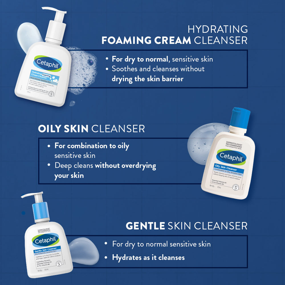 Buy Hydrating Foaming Cream Cleanser for Dry Skin | Cetaphil